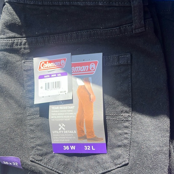 Coleman | Pants | Mens Coleman Size 3632 Black Color Pants New With Tag ...